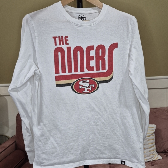 47 | Shirts | 47 White And Red Niners Long Sleeve Tee 876225 | Poshmark